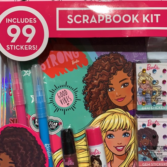 Barbie | Accessories | Barbie Scrapbook Kit And 7pc Hair Chalk Kit ...